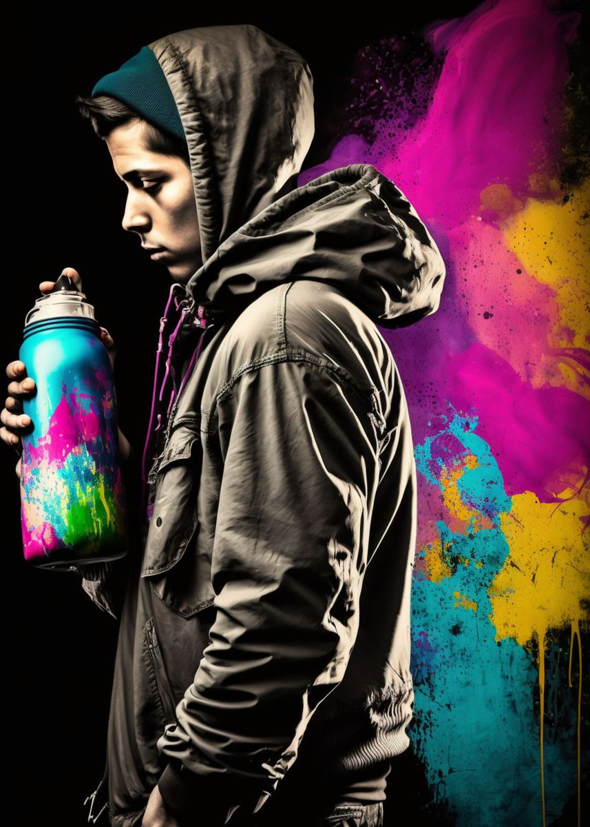 'Graffiti Street Art' Poster by Color My Wall | Displate