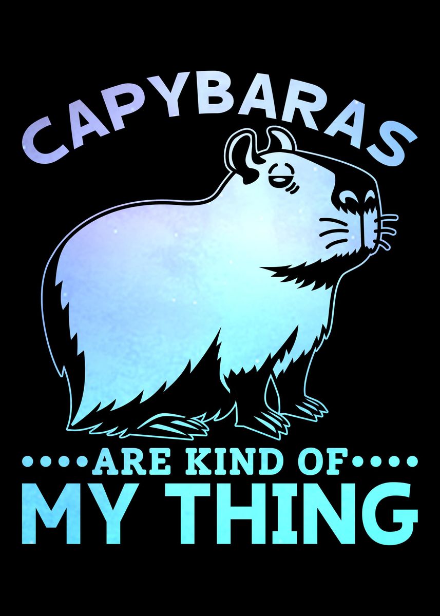 'Capybara Lover Rodent' Poster by professionaldesigns | Displate