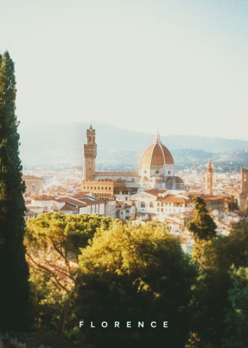 'Florence' Poster, picture, metal print, paint by Visitify | Displate