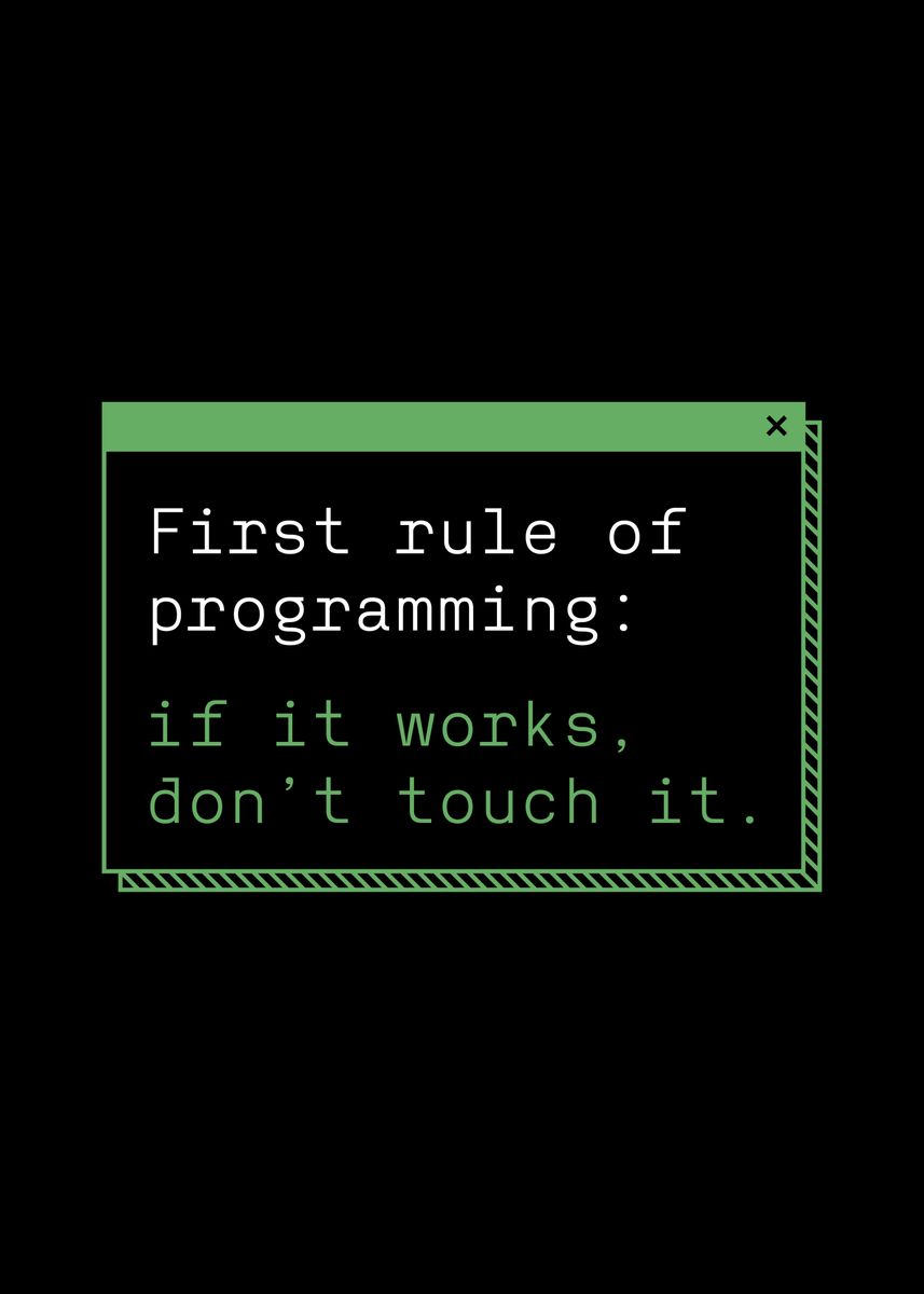 'Coding' Poster, picture, metal print, paint by Cool Till Death | Displate