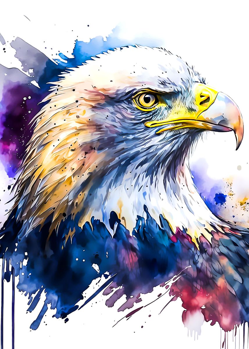 'Eagle' Poster, picture, metal print, paint by set more | Displate