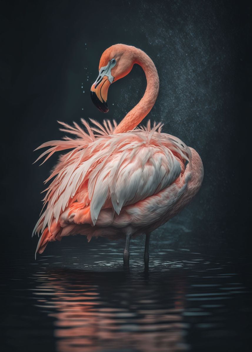 'Flamingo Art' Poster by BnWDesigner | Displate