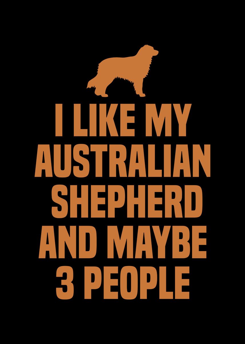 'Australian Shepherd' Poster, picture, metal print, paint by Ba Ab ...
