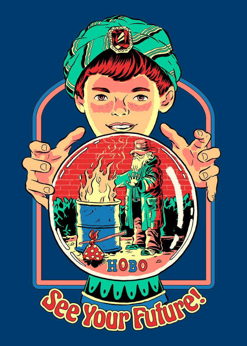 'See Your Future' Poster, picture, metal print, paint by Steven Rhodes ...