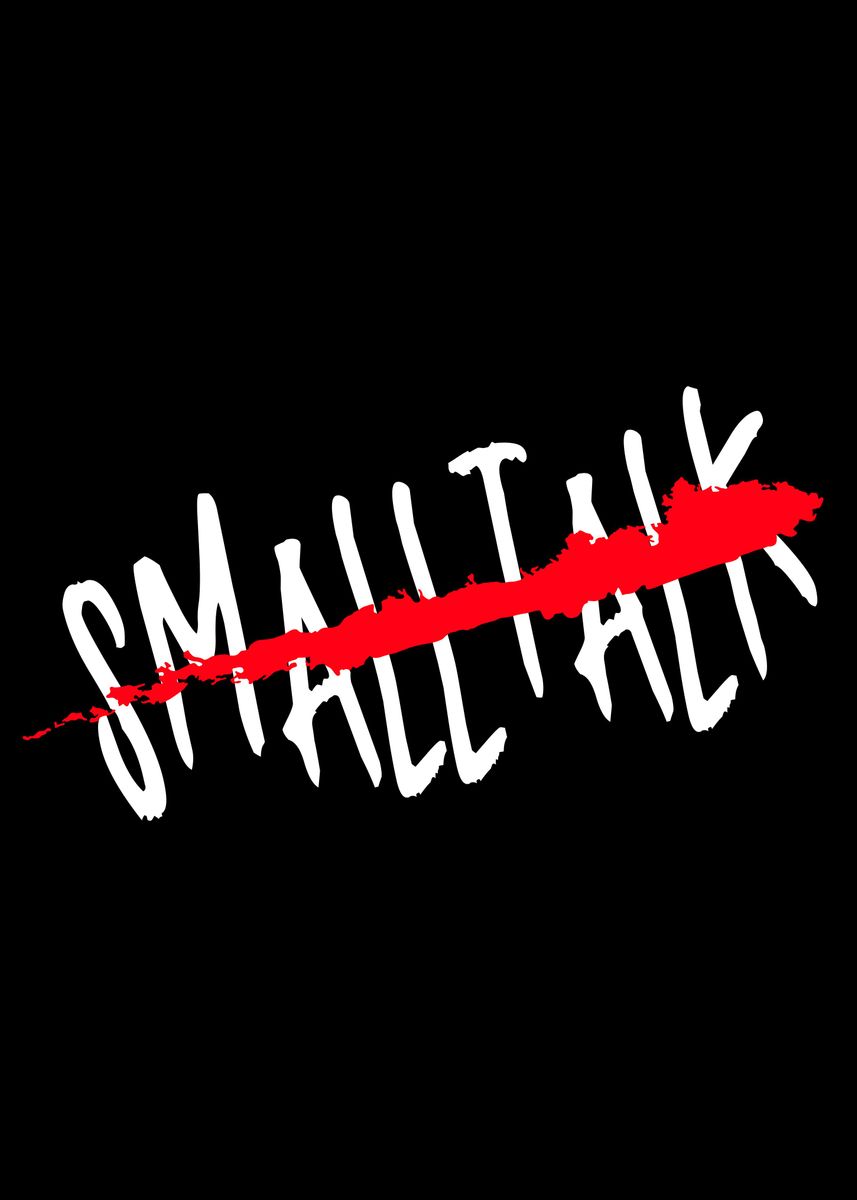 'Small Talk' Poster, picture, metal print, paint by B G | Displate