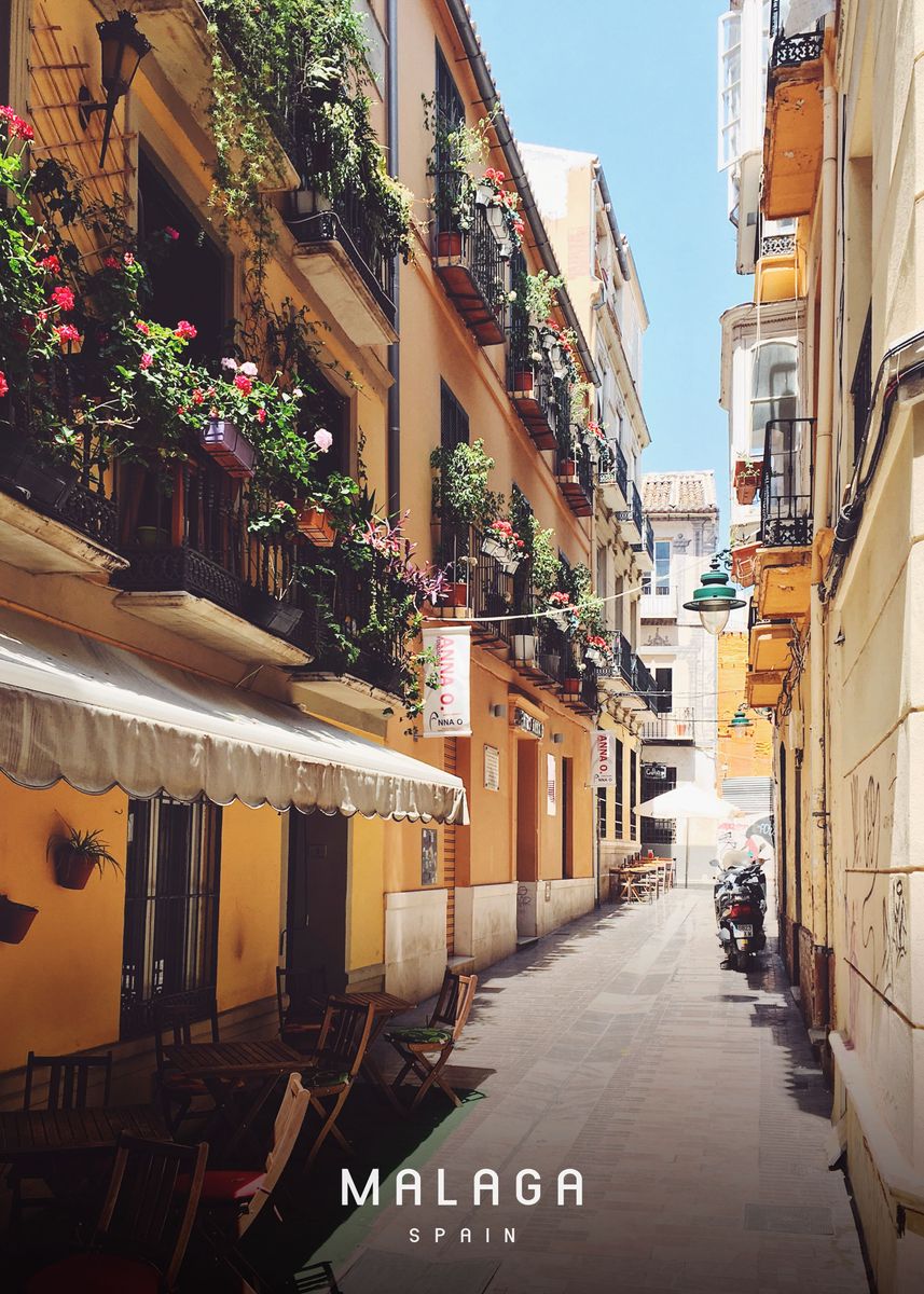 'Malaga ' Poster, picture, metal print, paint by Explore Universe ...