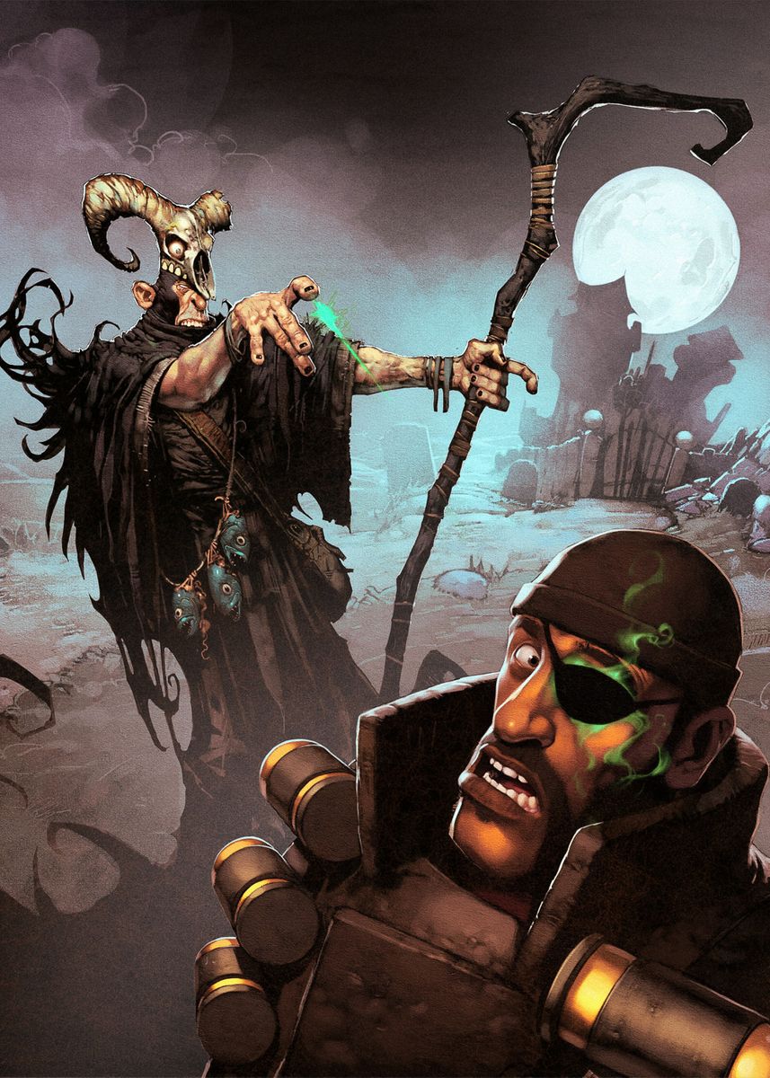 'Demoman' Poster, picture, metal print, paint by Team Fortress 2 | Displate