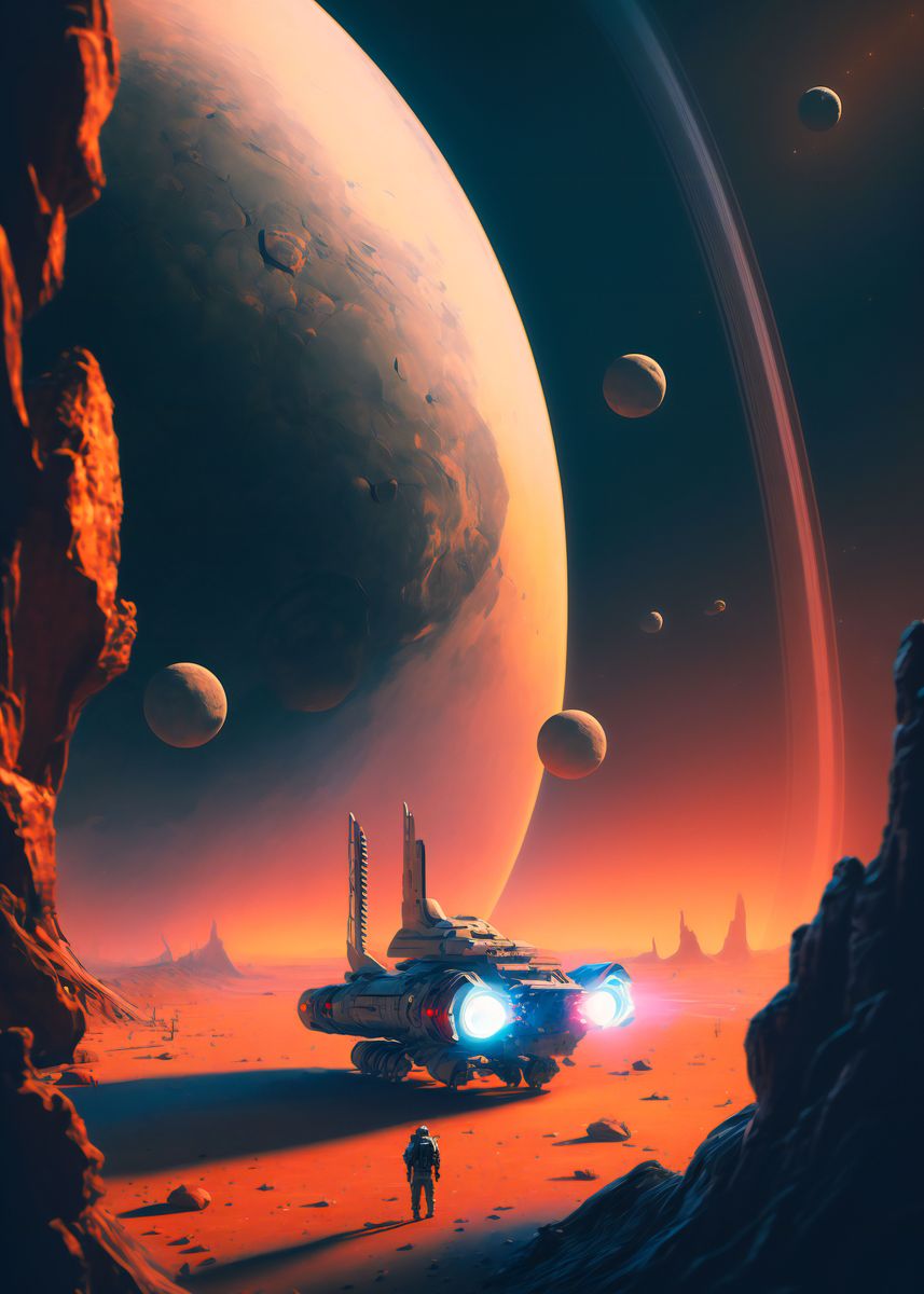 'Solaris Rhapsody' Poster, picture, metal print, paint by Sparkls ...