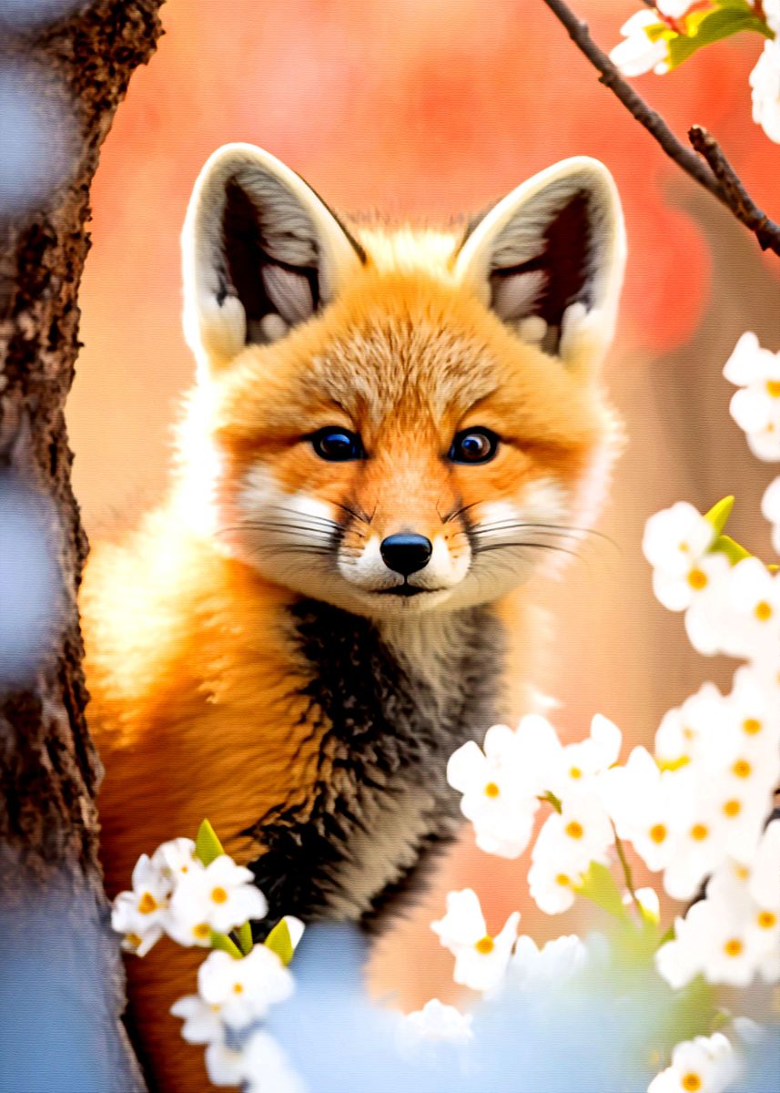 'Fox' Poster, picture, metal print, paint by Bioen King | Displate