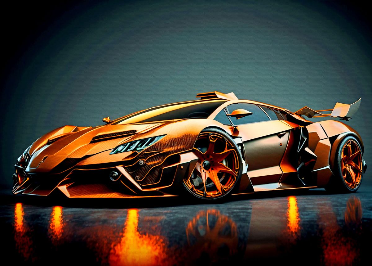 'Super Car' Poster by huy bui | Displate