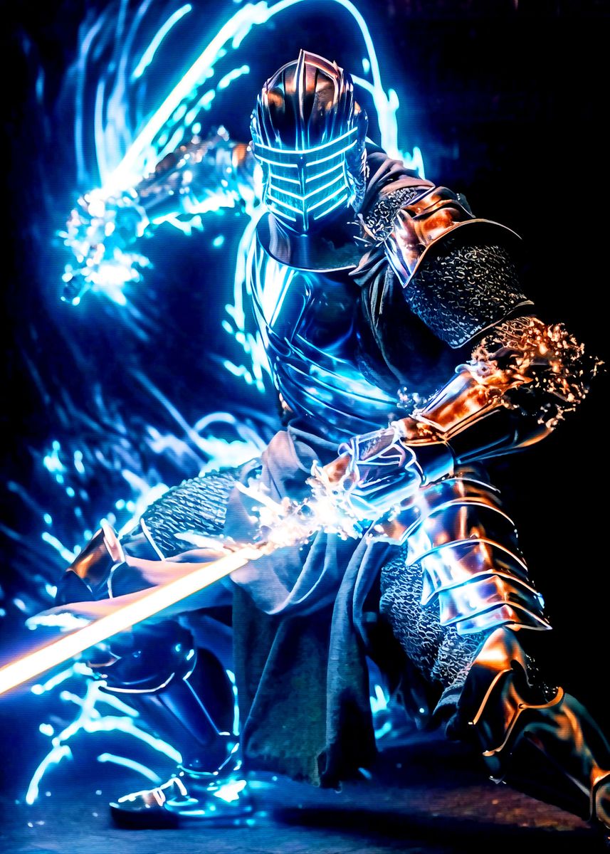 'Knight Fantasy' Poster, picture, metal print, paint by tra avis | Displate