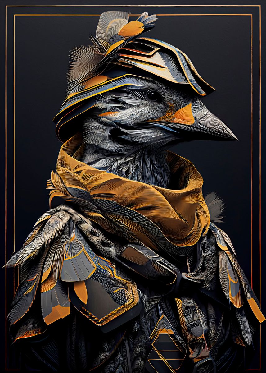 'Birdman Portrait' Poster, picture, metal print, paint by David Aron ...