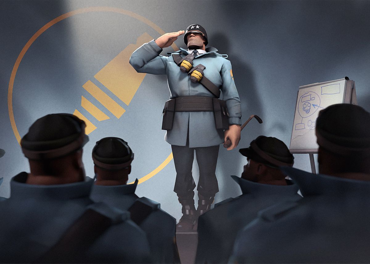 'Soldier' Poster by Team Fortress 2 | Displate
