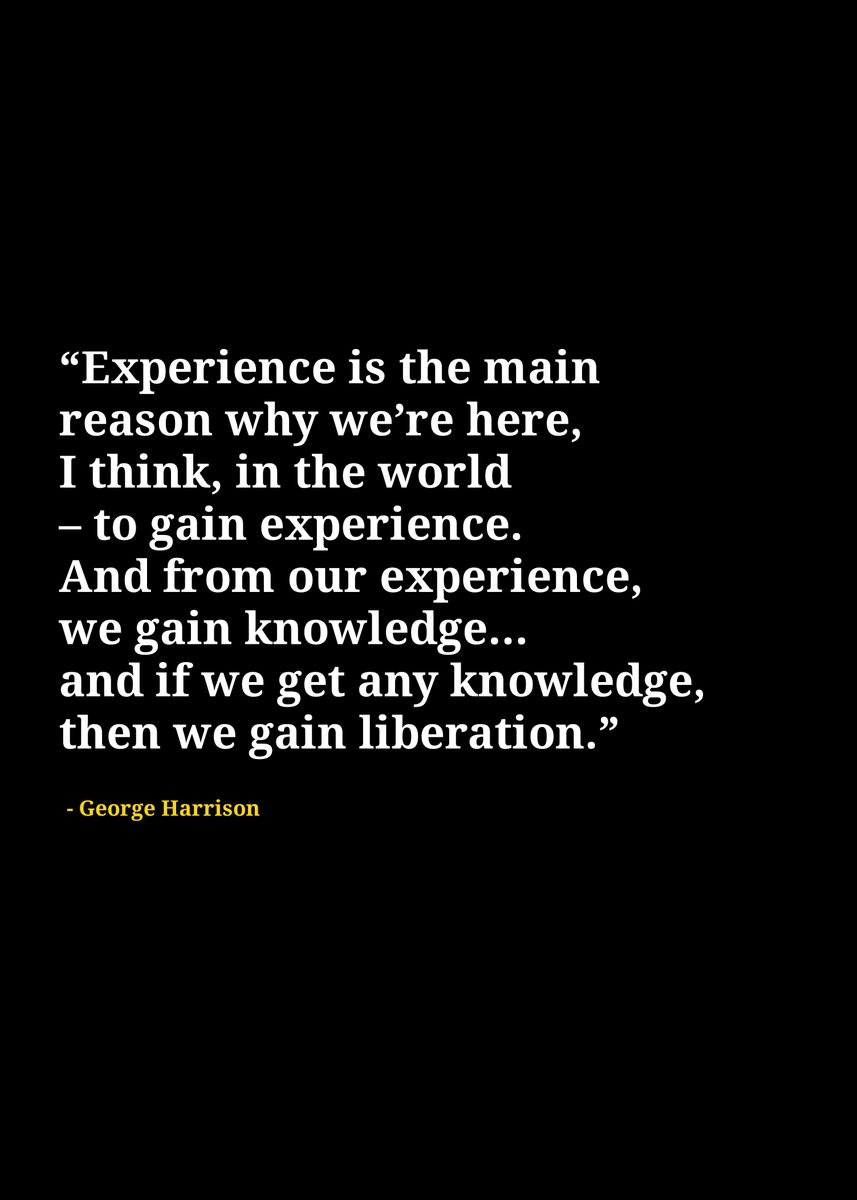 'George harrison quotes ' Poster, picture, metal print, paint by DNSM ...