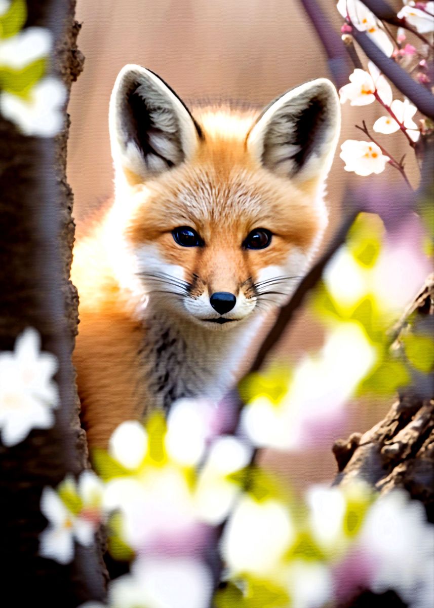 'Fox' Poster, picture, metal print, paint by Bioen King | Displate