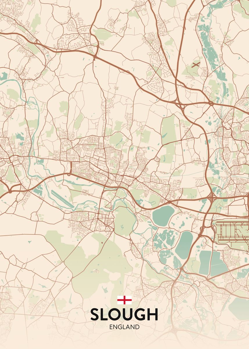 'Slough UK' Poster by IMR Designs | Displate