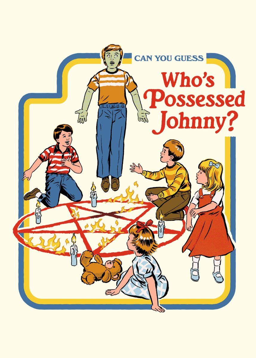 'Whos possessed Johnny' Poster, picture, metal print, paint by Steven ...