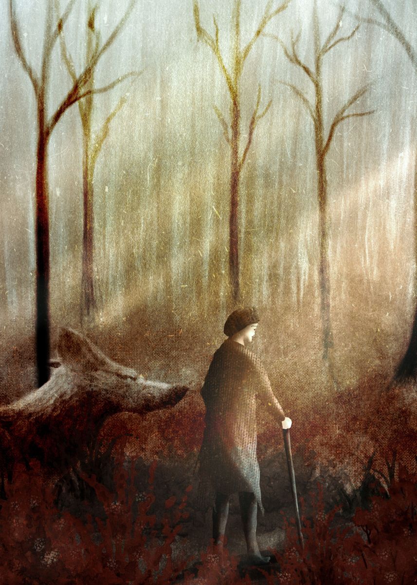 'retro forest' Poster, picture, metal print, paint by Travel Travel ...