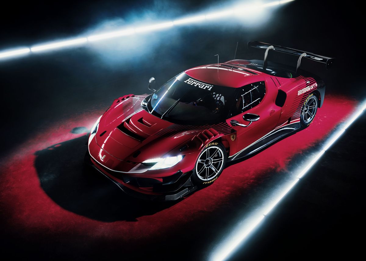 'Ferrari 296 GT 3' Poster by Erikk act | Displate