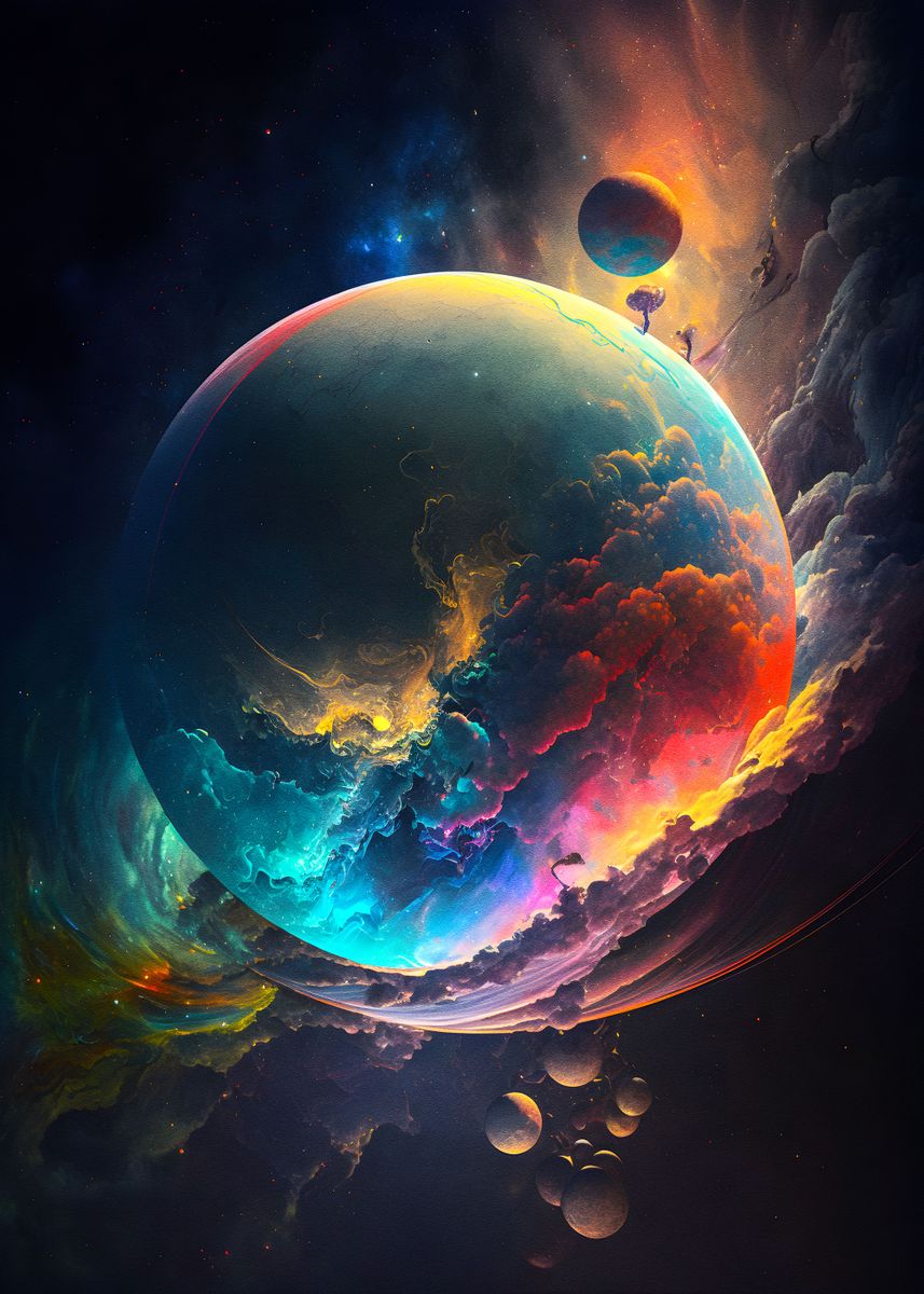 'NEPTUNUS' Poster, picture, metal print, paint by Elz art | Displate