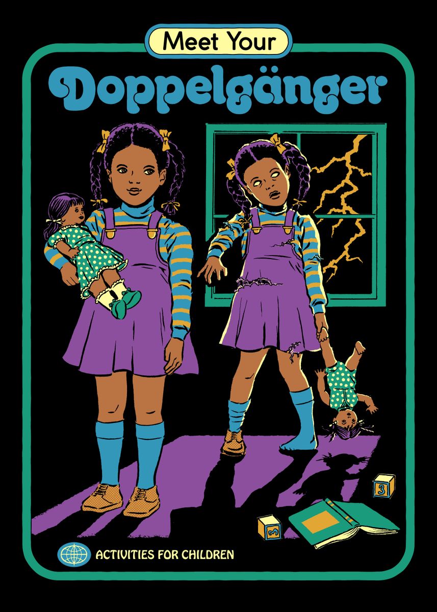 'Meet Your doppelganger' Poster, picture, metal print, paint by Steven ...