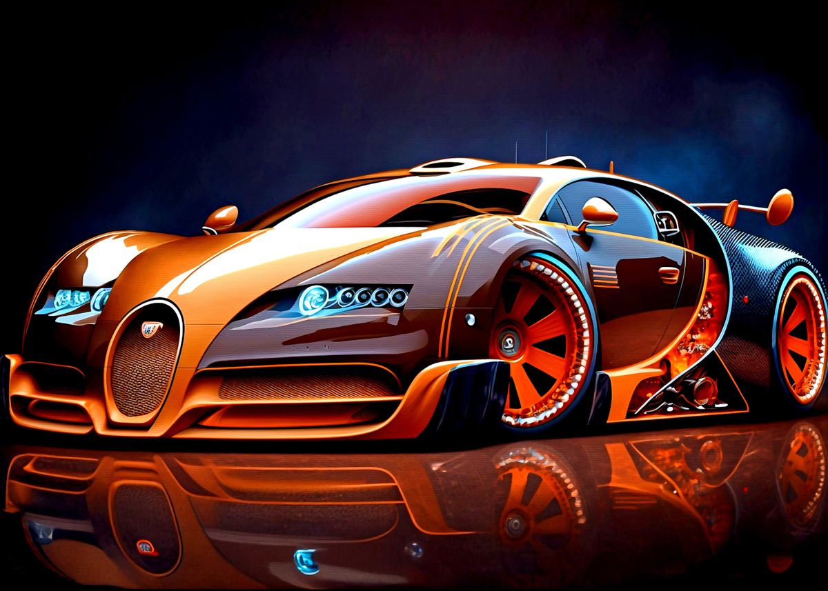 'Super Car' Poster by huy bui | Displate