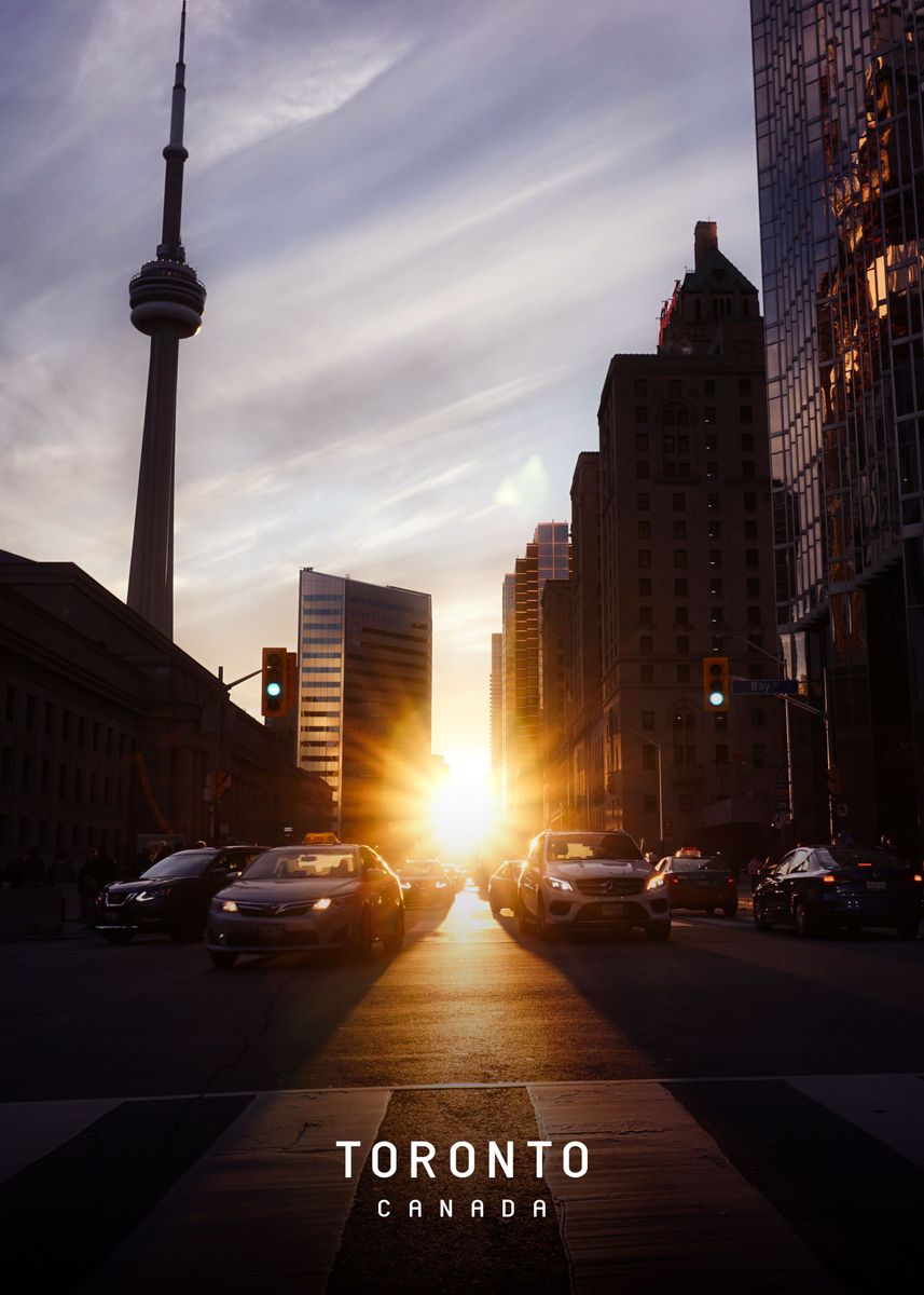 'Toronto ' Poster, picture, metal print, paint by Travel Addict | Displate