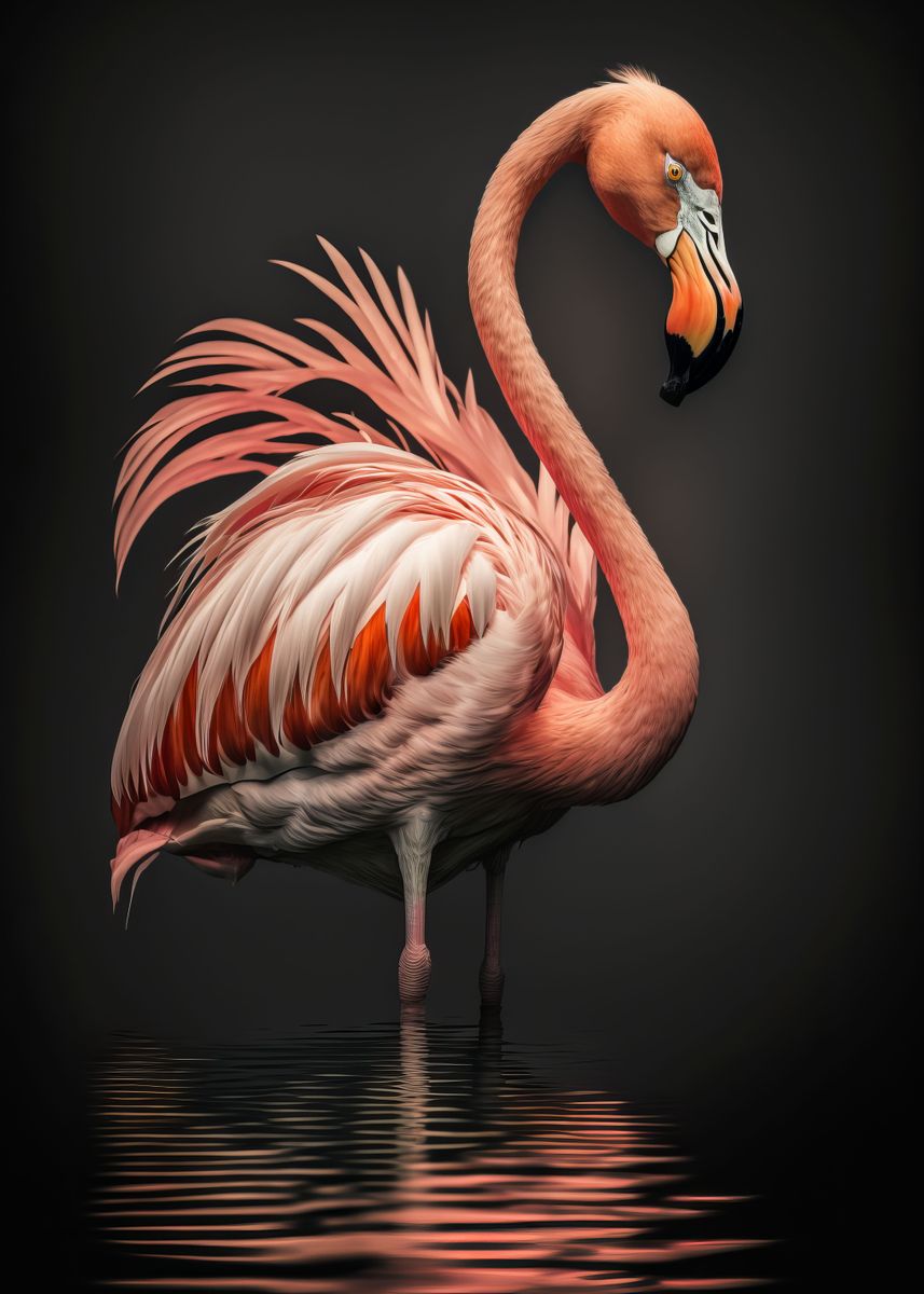 'Flamingo Art' Poster by BnWDesigner | Displate