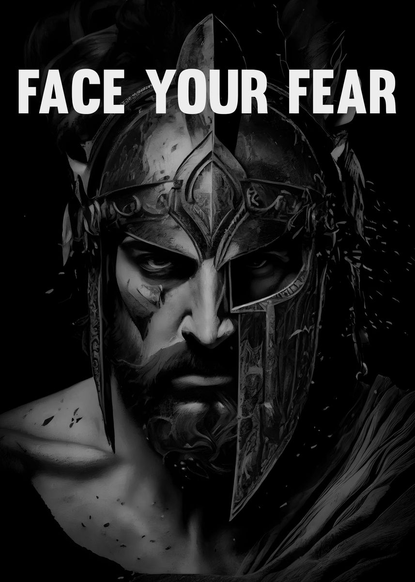 'Face Your Fear' Poster, picture, metal print, paint by GoodLifeImages ...