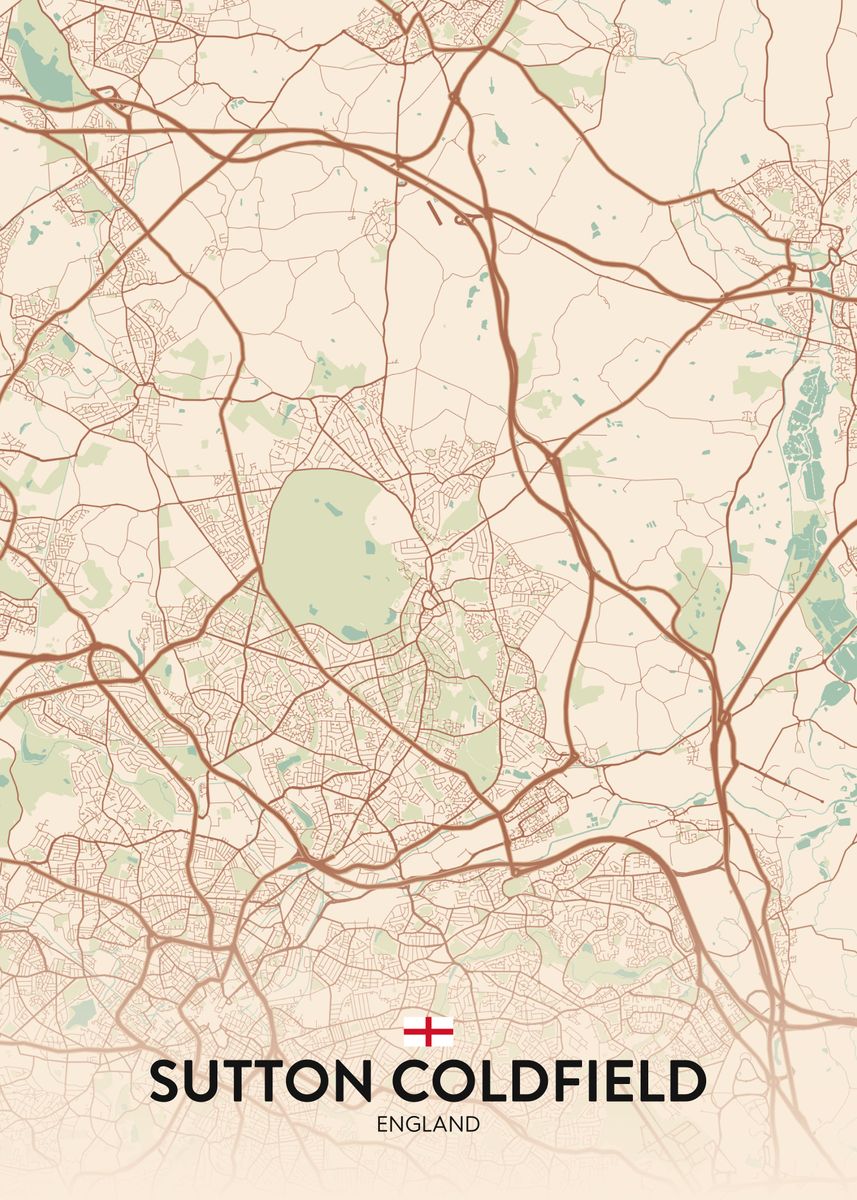 'Sutton Coldfield UK' Poster, picture, metal print, paint by IMR ...