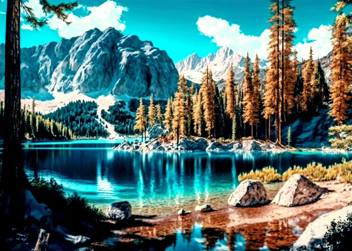 'Landscape' Poster by Miracle Art | Displate