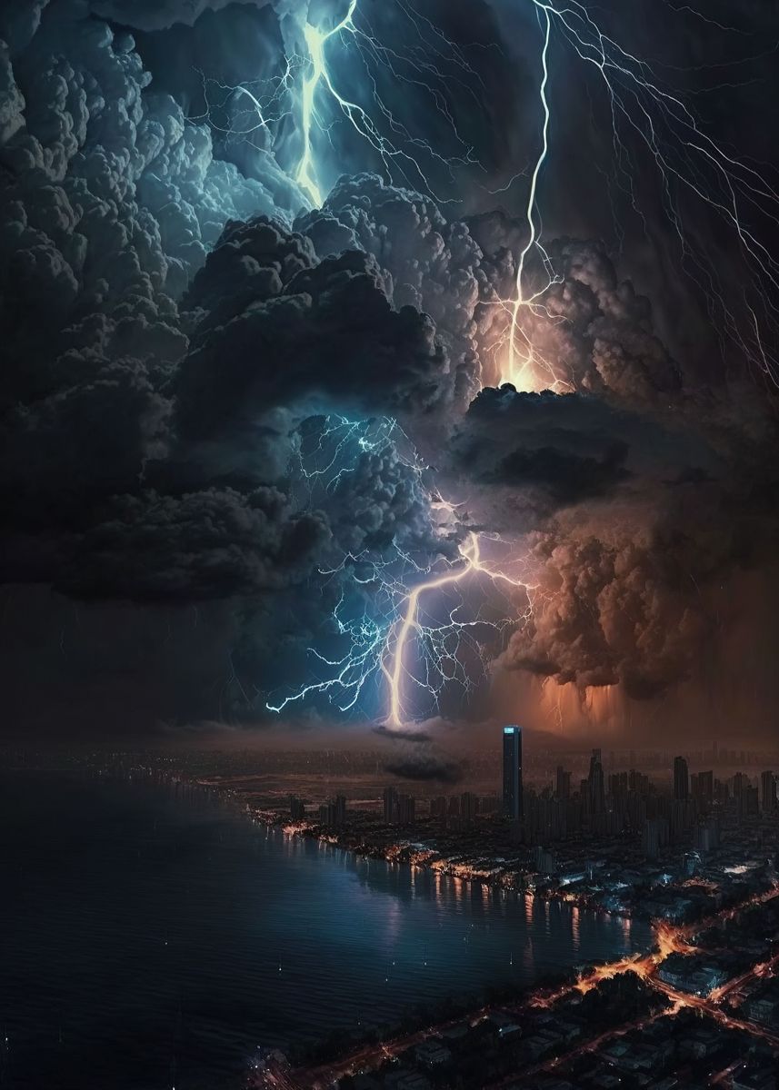 'Have you seen this storm' Poster, picture, metal print, paint by ...