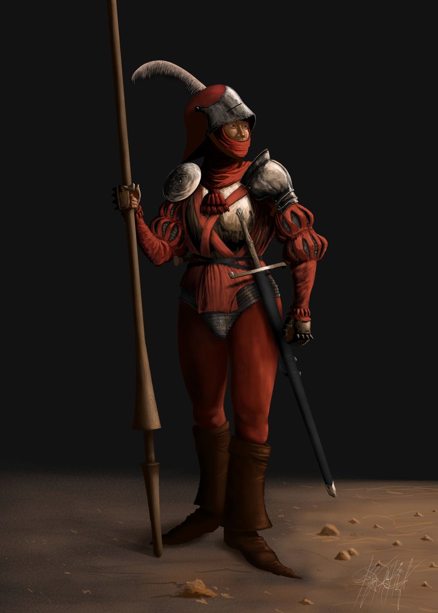 '15th c German Cavalryman' Poster by Evan Paul Ayuban | Displate