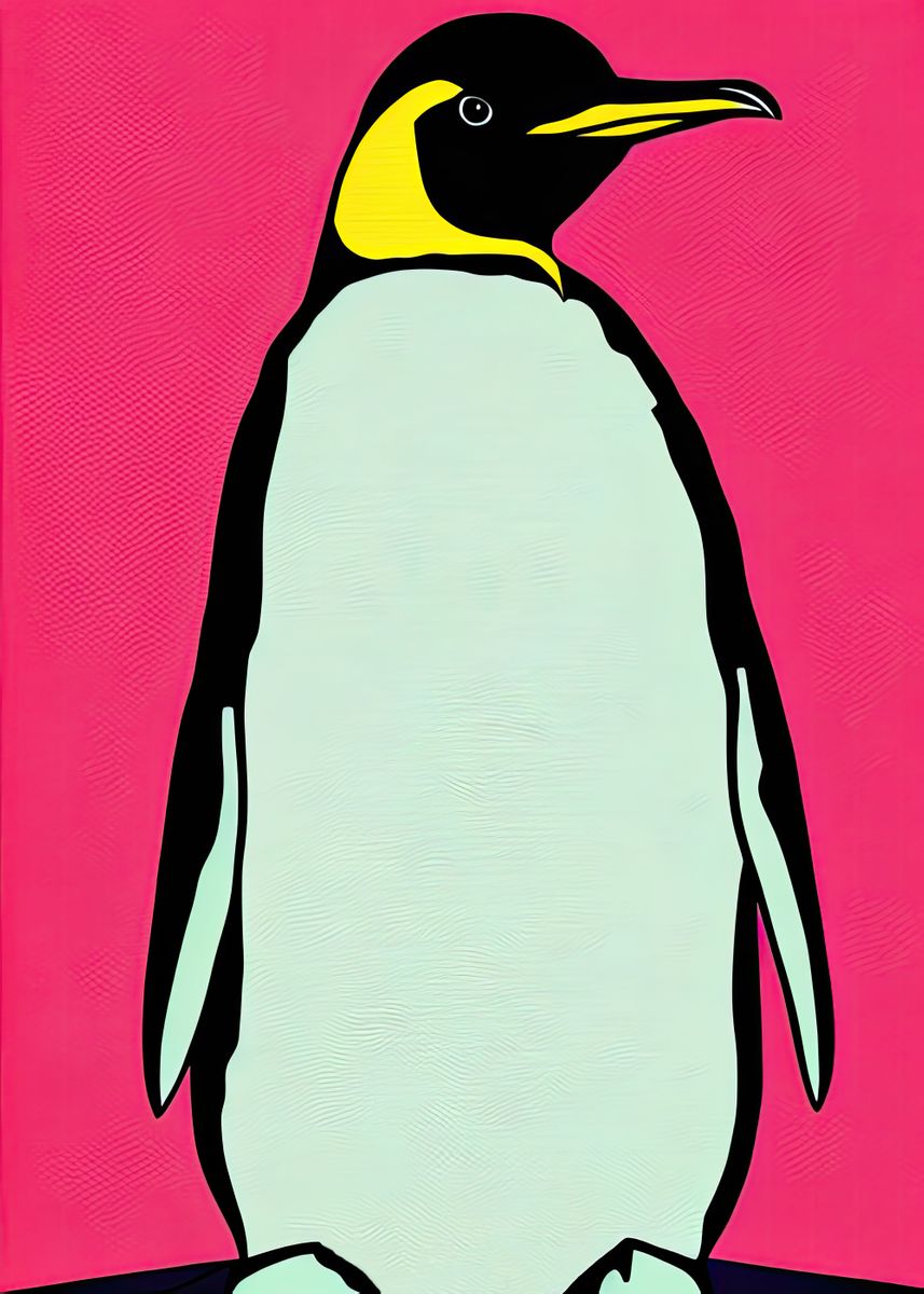 'Pop Art Penguin 05' Poster, picture, metal print, paint by David ...