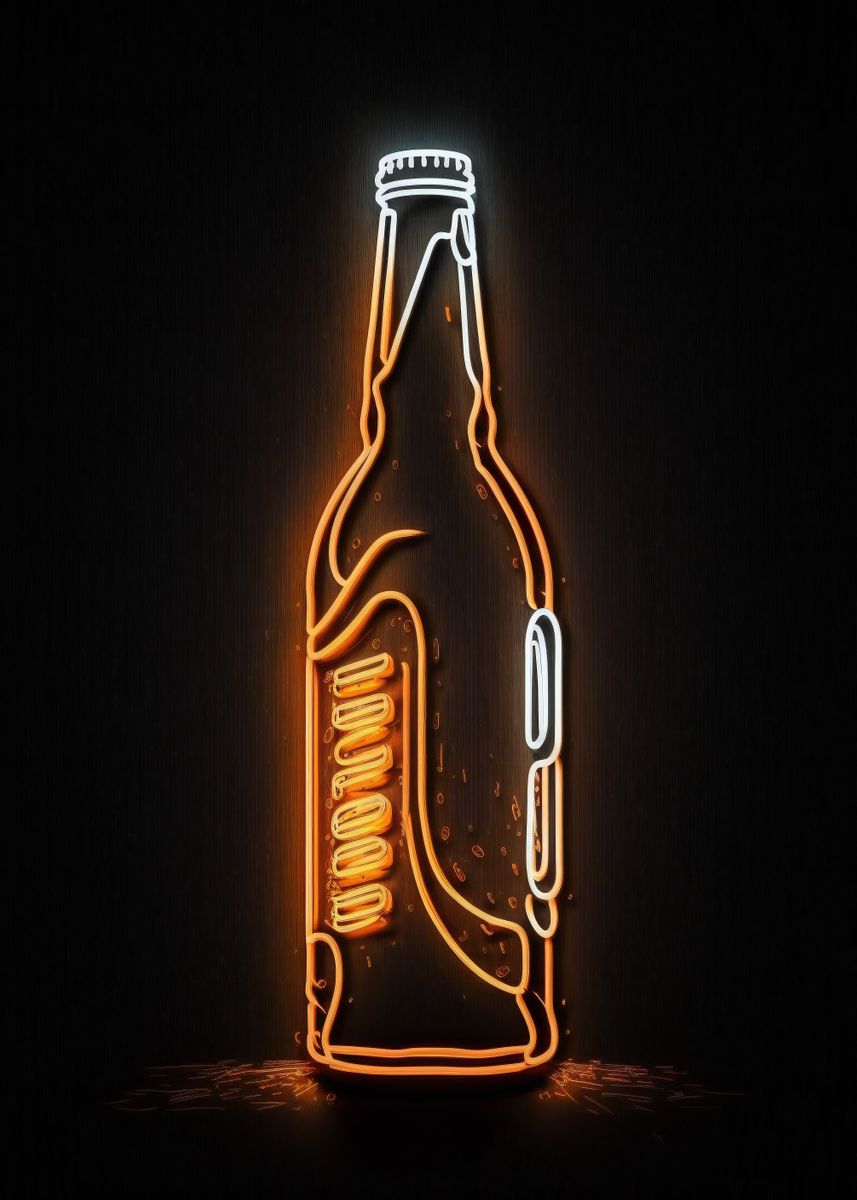 'Retro ale' Poster, picture, metal print, paint by Powerful Words by ...