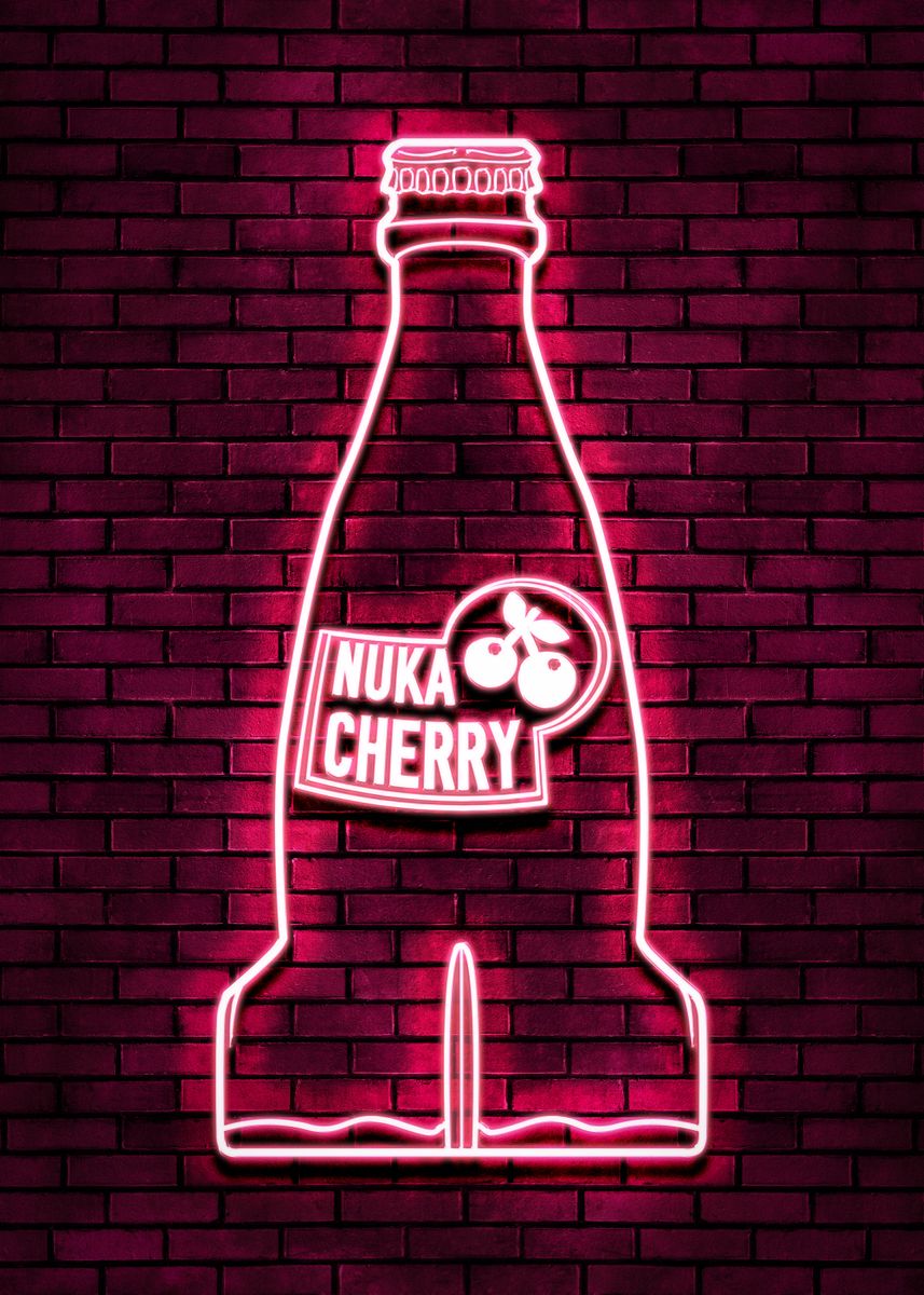 'Nuka Cola Cherry' Poster, picture, metal print, paint by Fallout ...