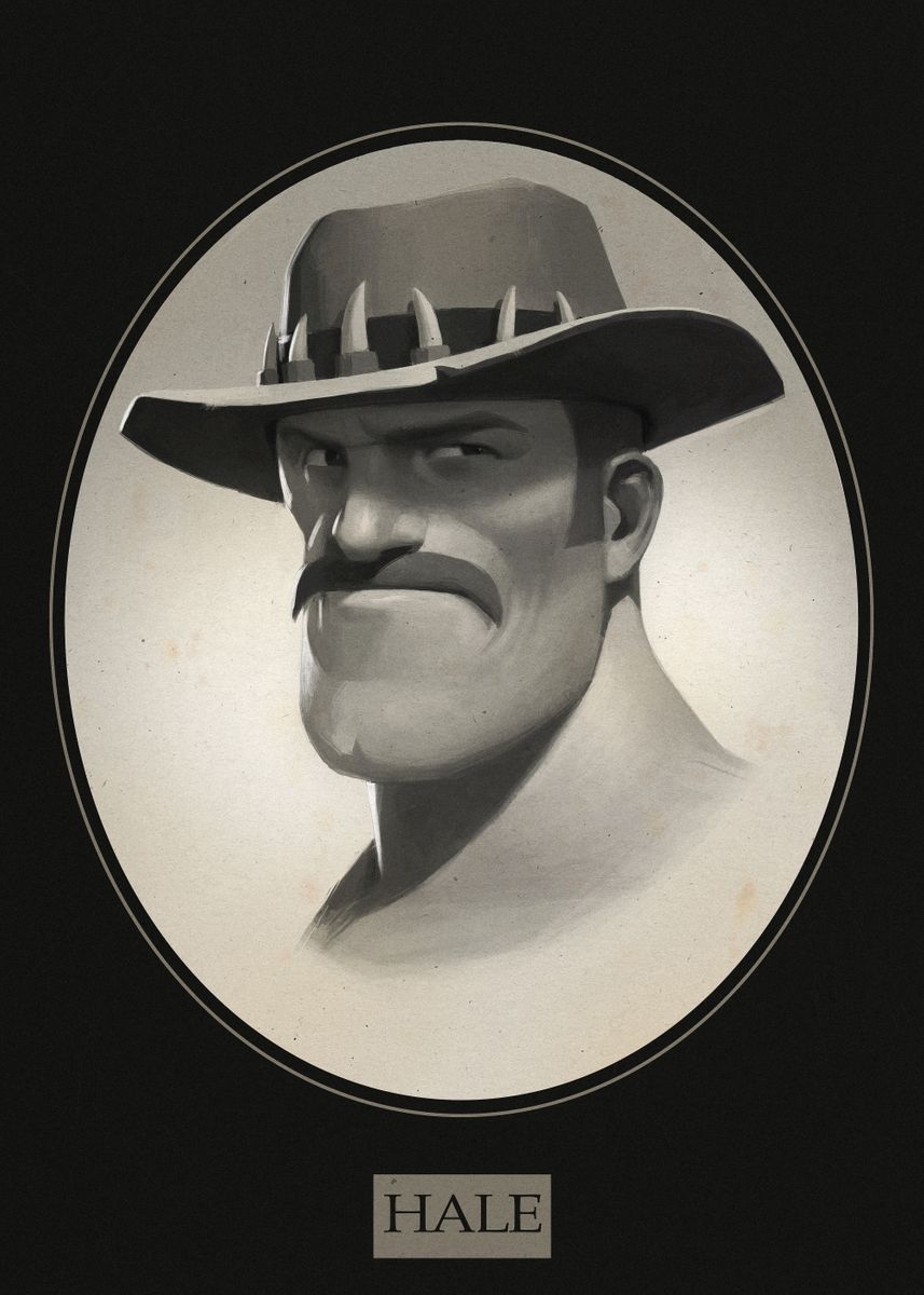 'Hale' Poster, picture, metal print, paint by Team Fortress 2 | Displate