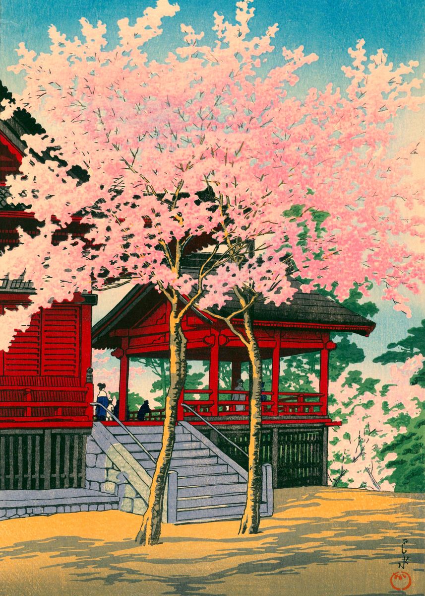 'Kawase Hasui Uyeno Park' Poster, picture, metal print, paint by ...