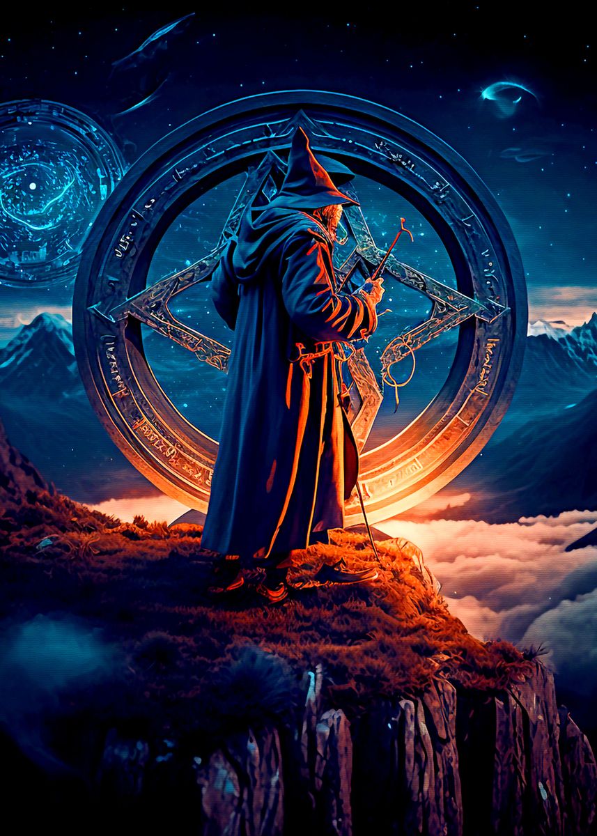 'Fantasy Wizard' Poster, picture, metal print, paint by khac vinh ...