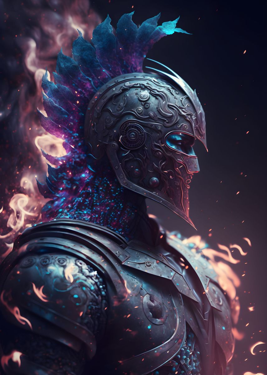 'Knight Of The Future' Poster, picture, metal print, paint by ...