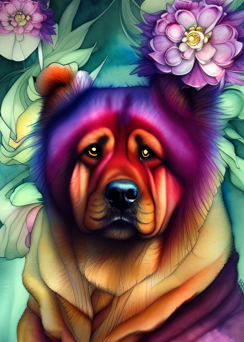 'Whimsical Wagger' Poster, picture, metal print, paint by Creative ...