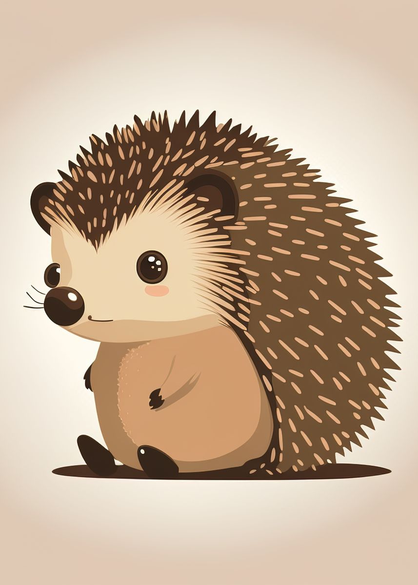Cute Hedgehog Drawing
