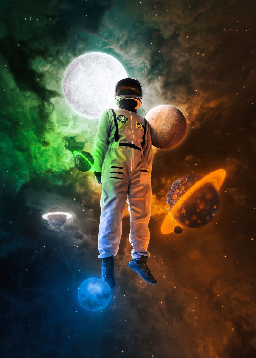 'Nebula' Poster, picture, metal print, paint by Ahmed Donia | Displate