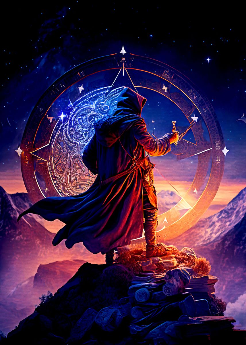 'Fantasy Wizard' Poster, picture, metal print, paint by khac vinh ...