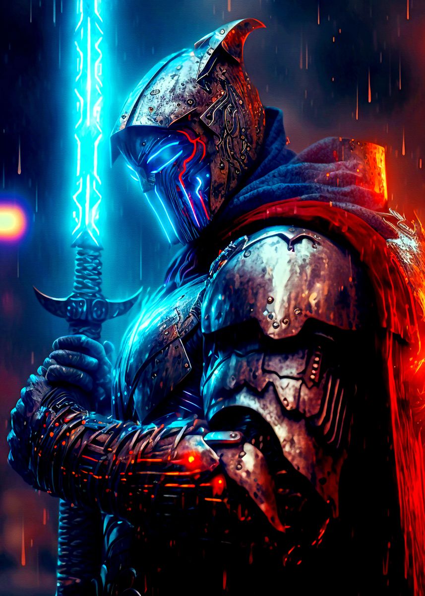 'Fantasy Warrior' Poster, picture, metal print, paint by Hita Ando ...