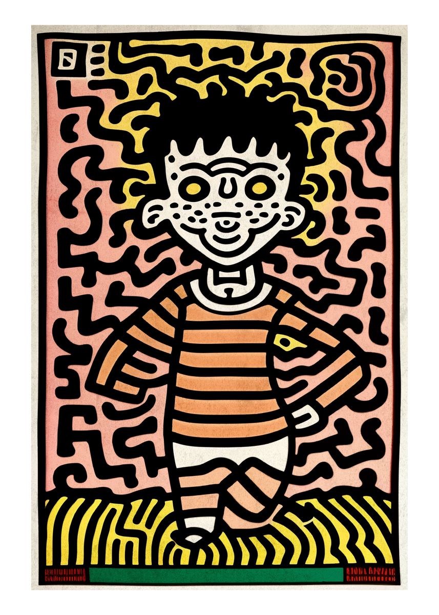 'boy art' Poster, picture, metal print, paint by retno triningsih ...