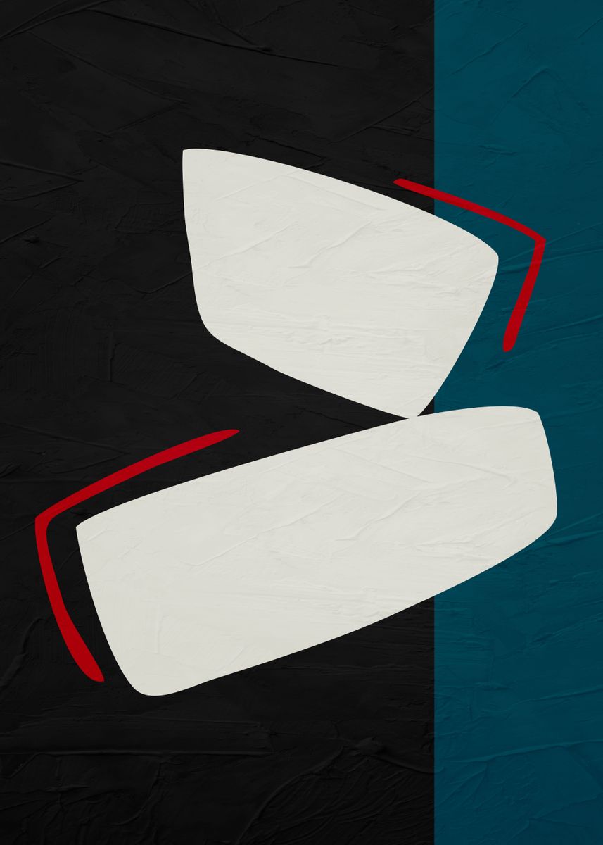 'ORGANIC ABSTRACT 385B' Poster by UillianRius | Displate