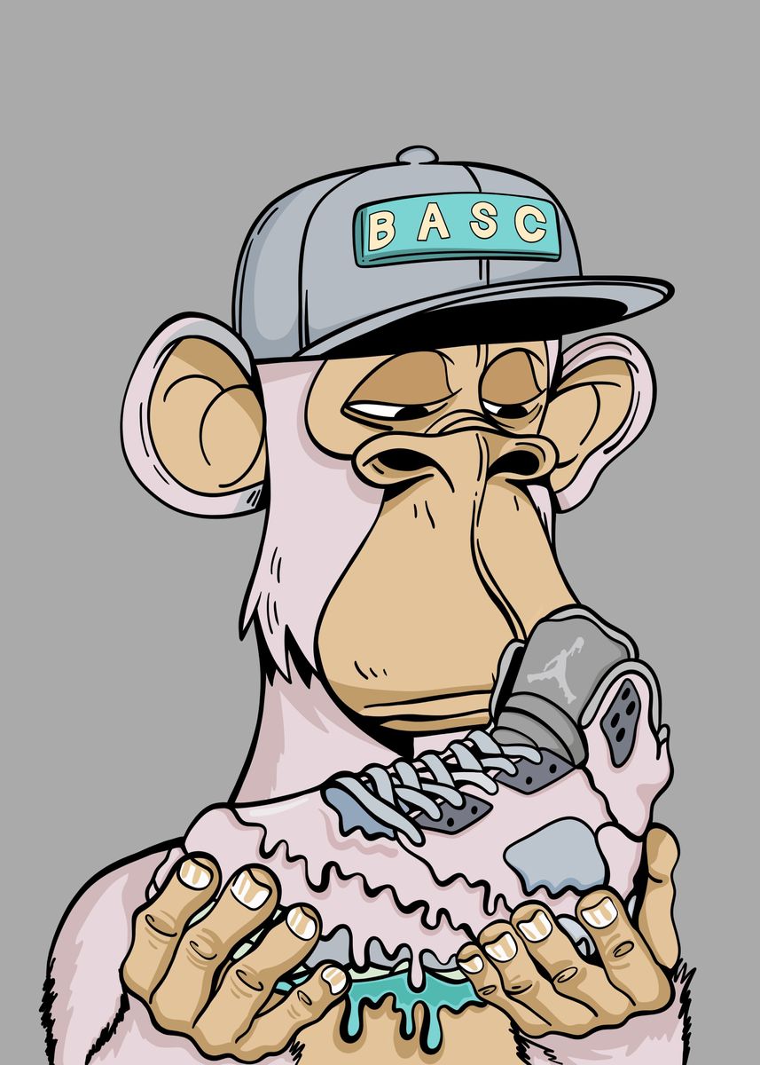 'Bored ape hypebeast' Poster, picture, metal print, paint by Magic Apes ...