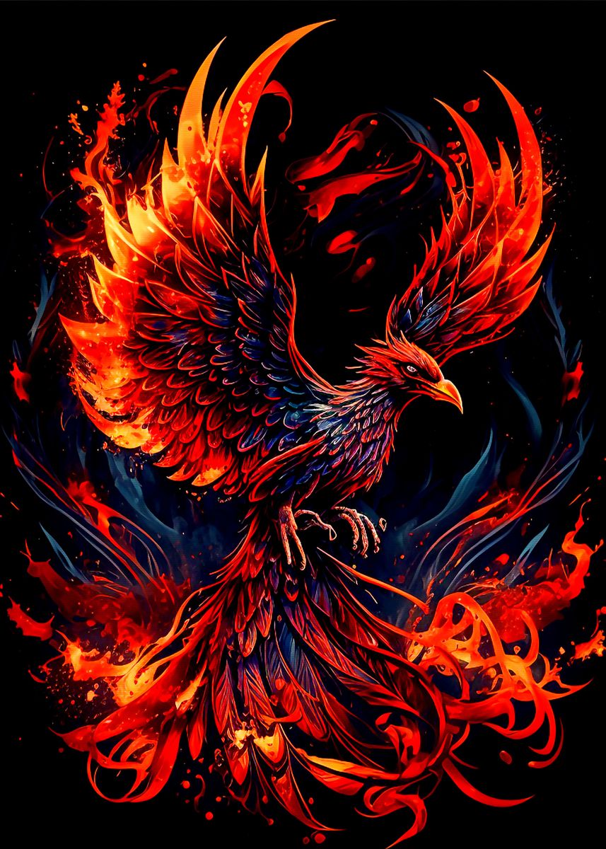 'Phoenix' Poster by Anie Nesta | Displate