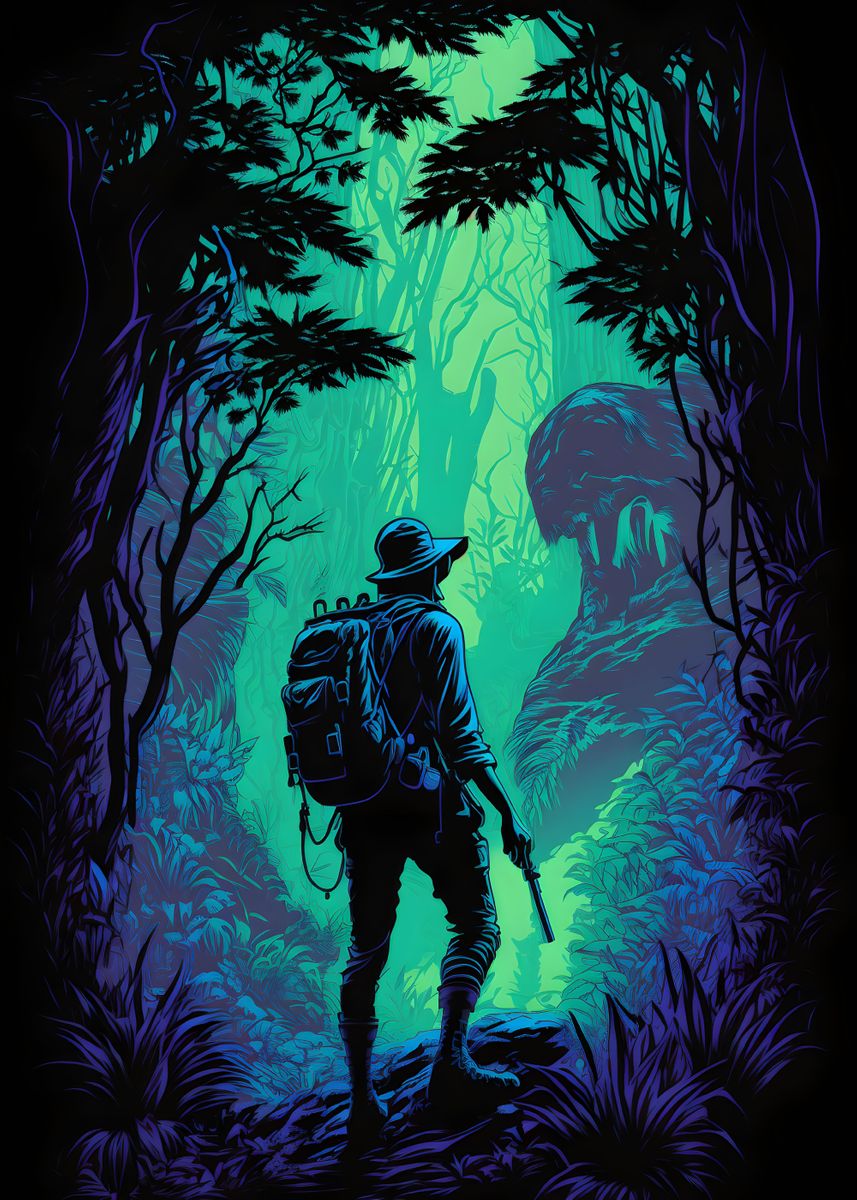 'Jungle Explorer Adventure' Poster, picture, metal print, paint by Maël ...